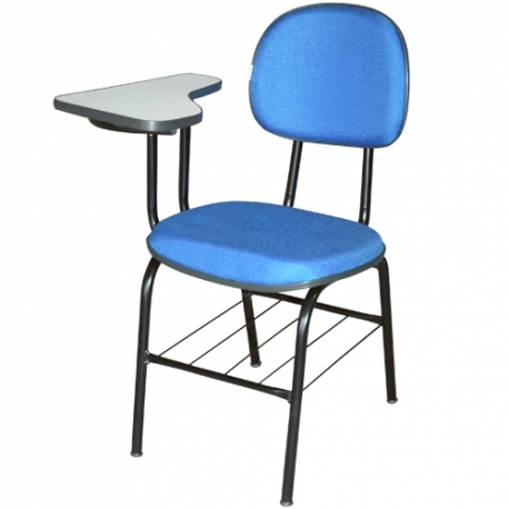 Cadeira secretária prancheta fixa com gradil - Tubularte